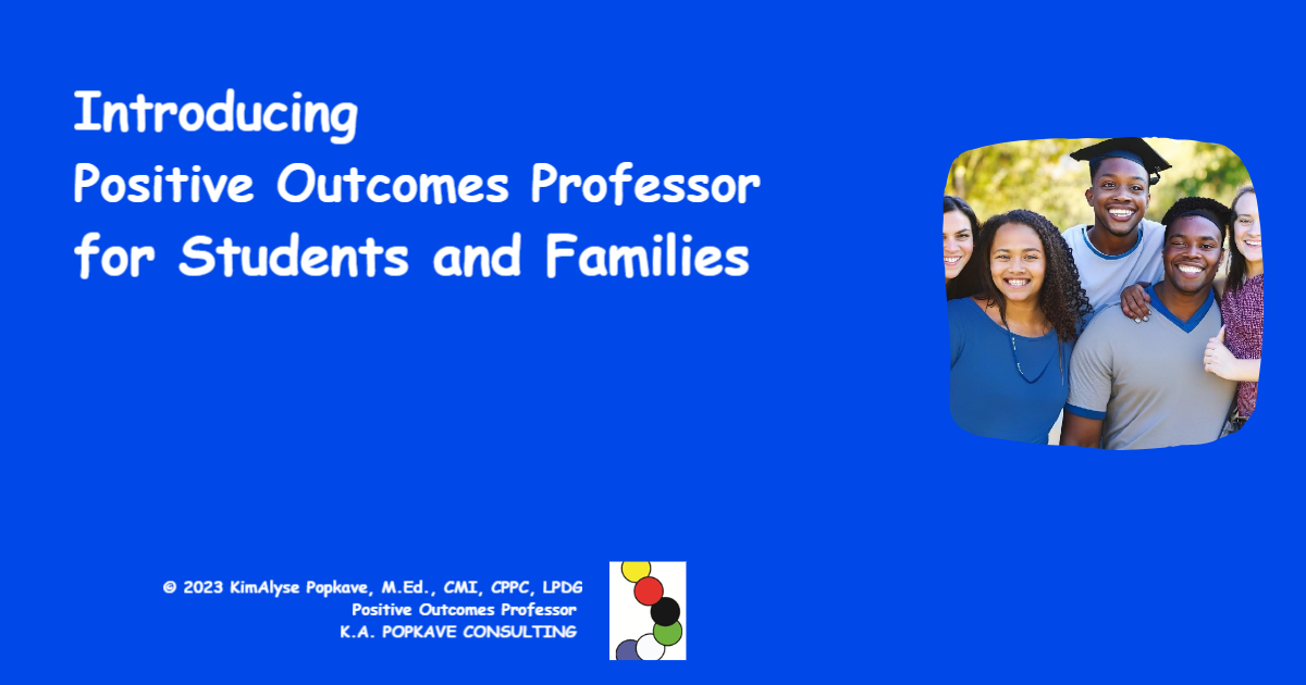 introducing positive outcomes professor for students and families_outline